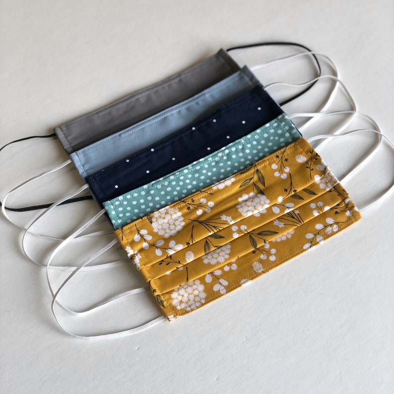 Face Mask With Nose Wire. 1 MASK. Cotton Face Mask. Cloth Face - Etsy