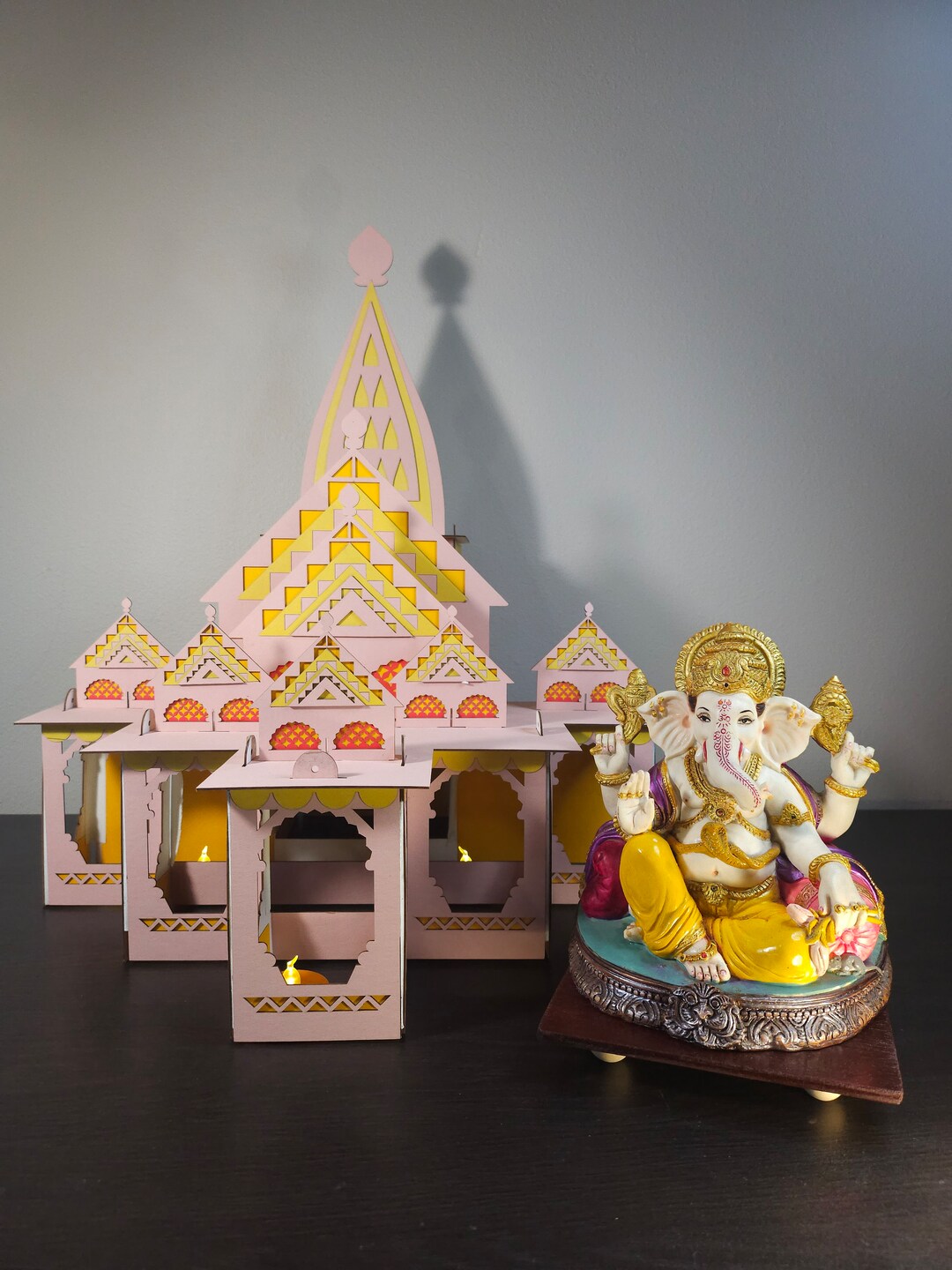 Mandir, ARAS Eco Friendly & Foldable Mandir, Ganpati Makhar, Indian ...