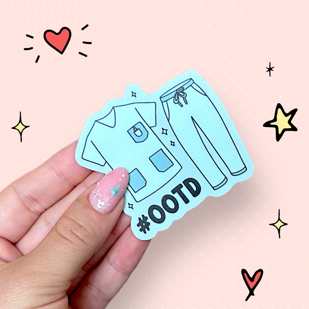 Scrubs #OOTD Sticker - 2.5 Inches - Vinyl Sticker - Waterproof - Tik ...