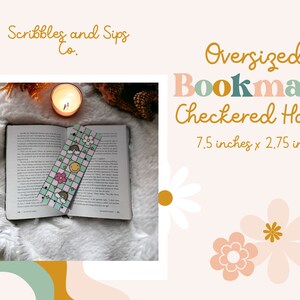 Checkered Happy Bookmark - Laminated Bookmark - Strong & Durable ...