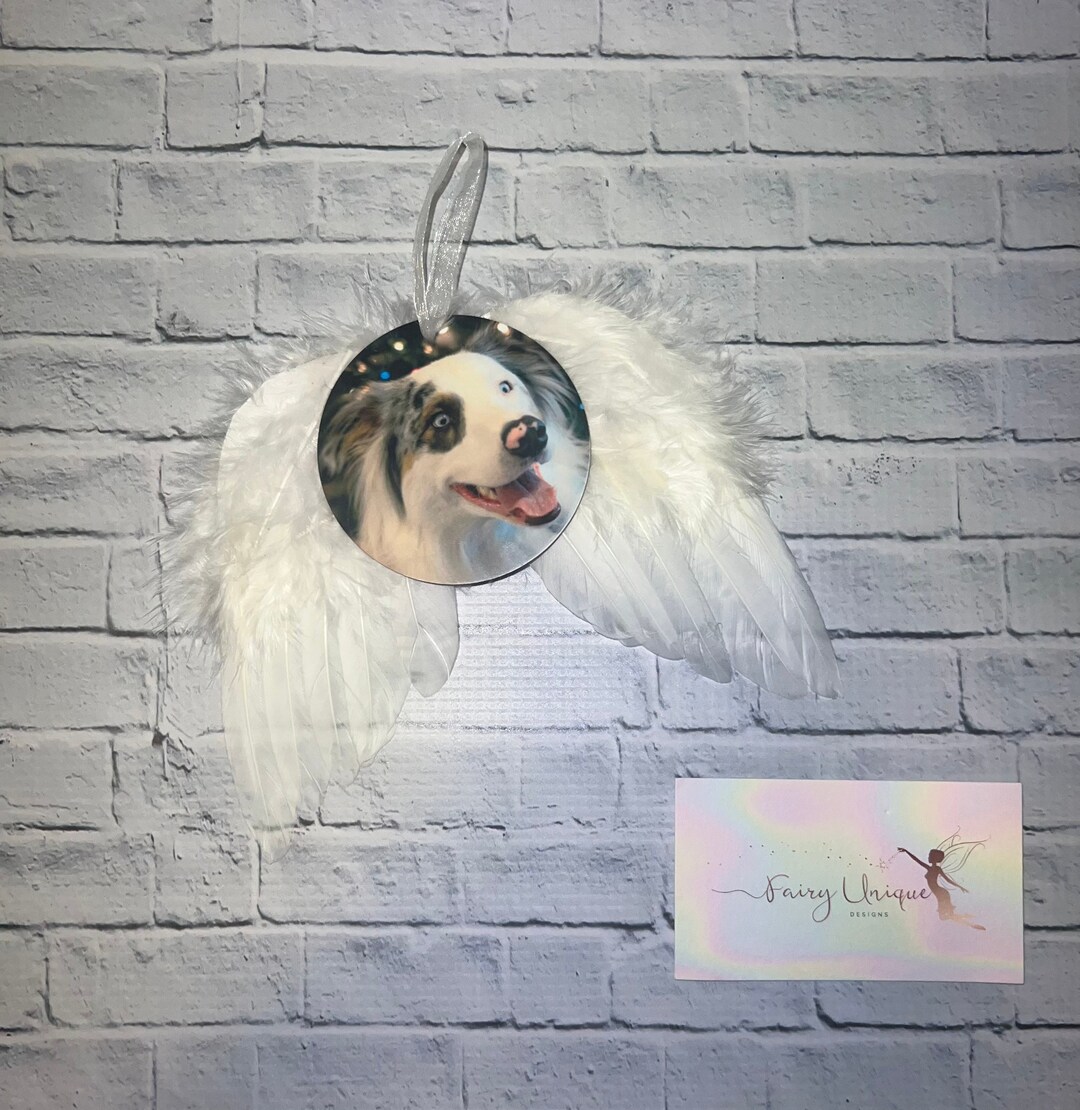 Custom Feather Angel Wing Memorial Ornament - Etsy