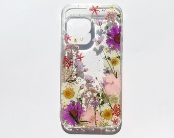 Pressed Flower Dried Flower Clear Phone Caseiphone 7 8 Plus X | Etsy