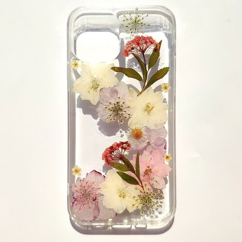 Pressed Flower Dried Flower Clear Phone Caseiphone 7 8 Plus X - Etsy