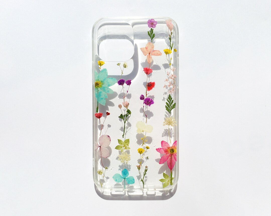 Handmade Real Dried Pressed Flower Phone Case, iPhone Se 7 8 Plus X Xr ...