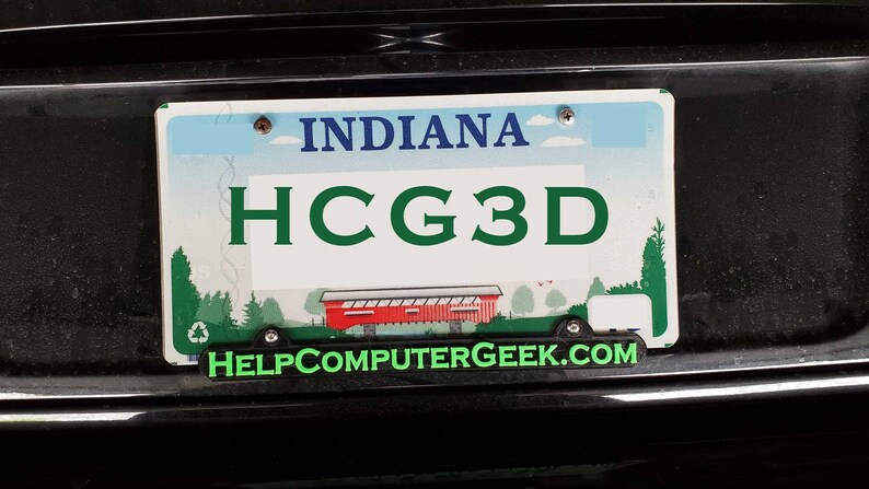 Custom 3D Printed License Plate Sign - Etsy