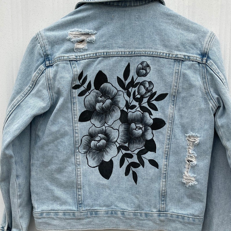 Hand Painted Denim - Etsy