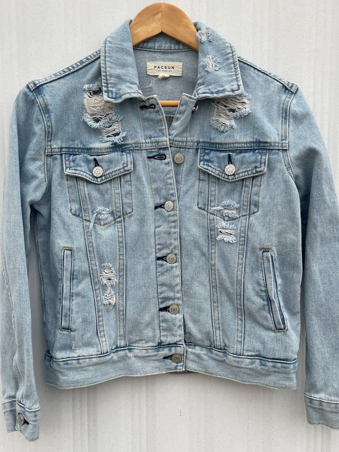 Size: XS Hand Painted Denim Jacket- Peonies - Etsy