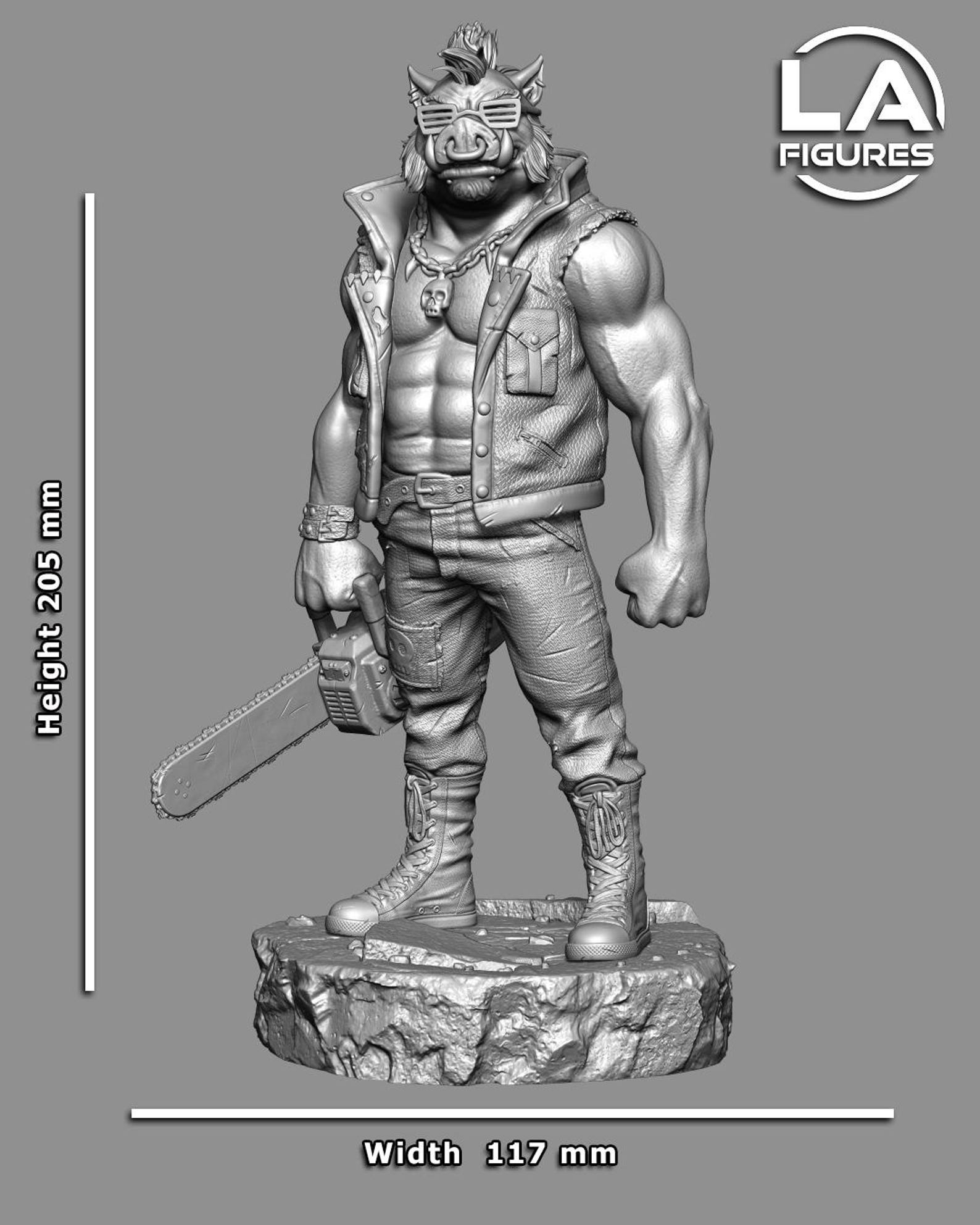 TMNT Bebop 6” Tall 3D Printed Miniature - Tabletop RPG - Etsy