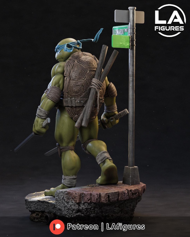 TMNT Leonardo 6 Tall 3D Printed Miniature Tabletop RPG - Etsy