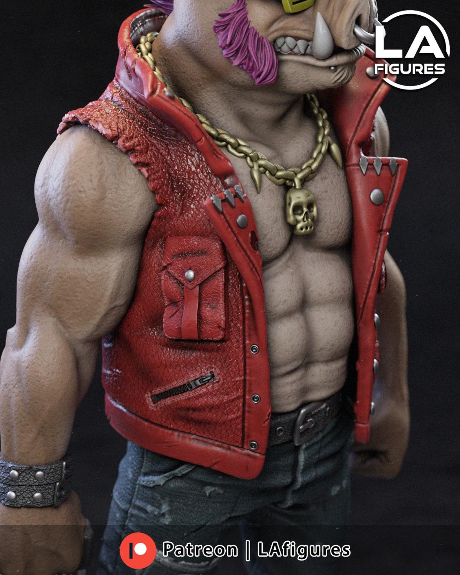 TMNT Bebop 6” Tall 3D Printed Miniature - Tabletop RPG - Etsy