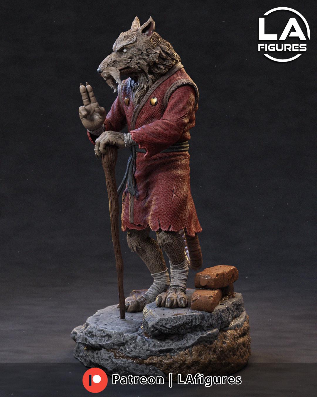 TMNT Splinter 6 Tall 3D Printed Miniature Tabletop RPG - Etsy