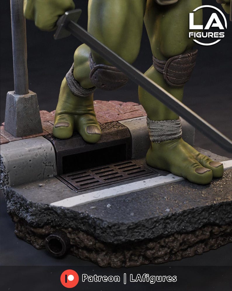 TMNT Leonardo 6 Tall 3D Printed Miniature Tabletop RPG - Etsy