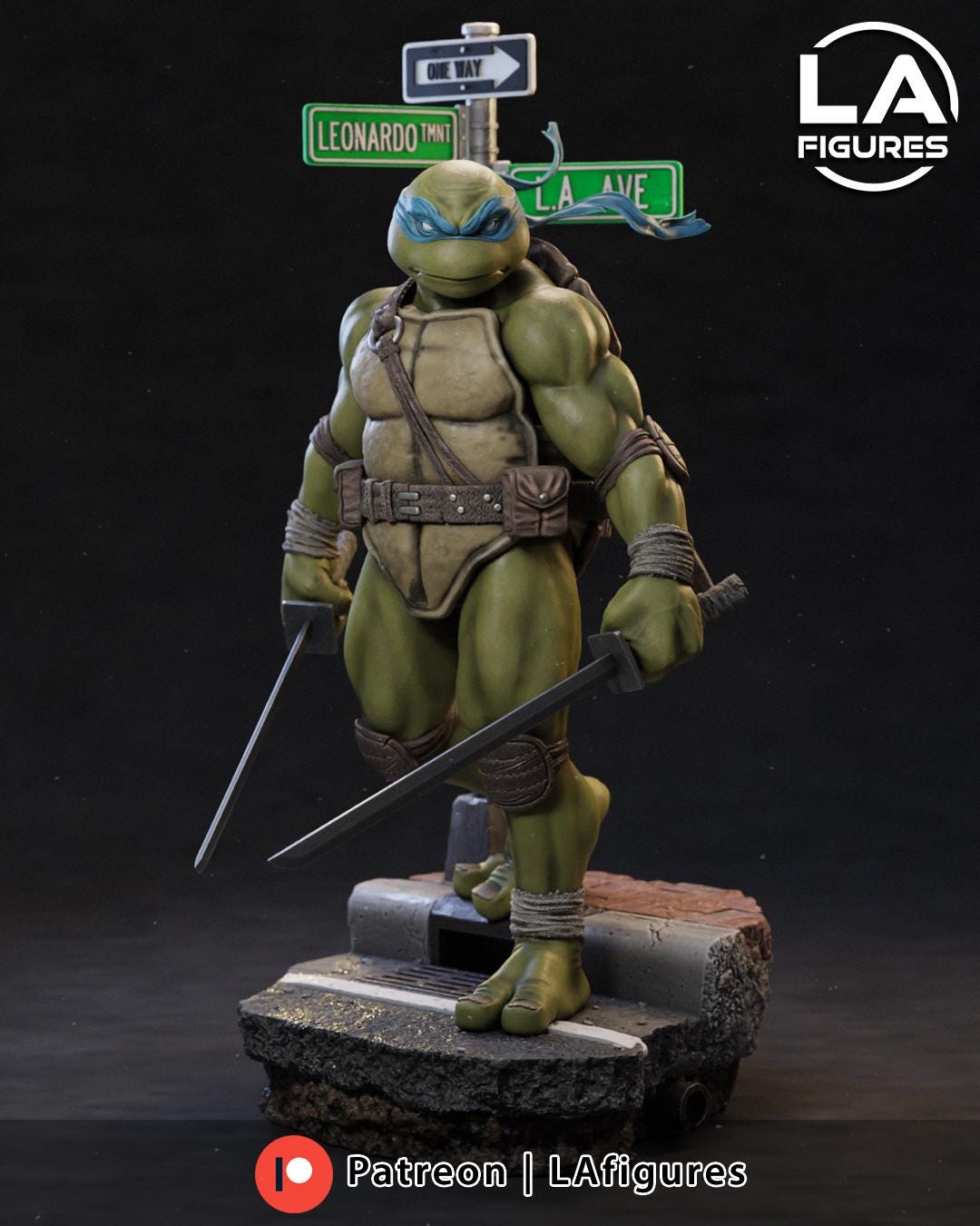 TMNT Leonardo 6 Tall 3D Printed Miniature Tabletop RPG - Etsy