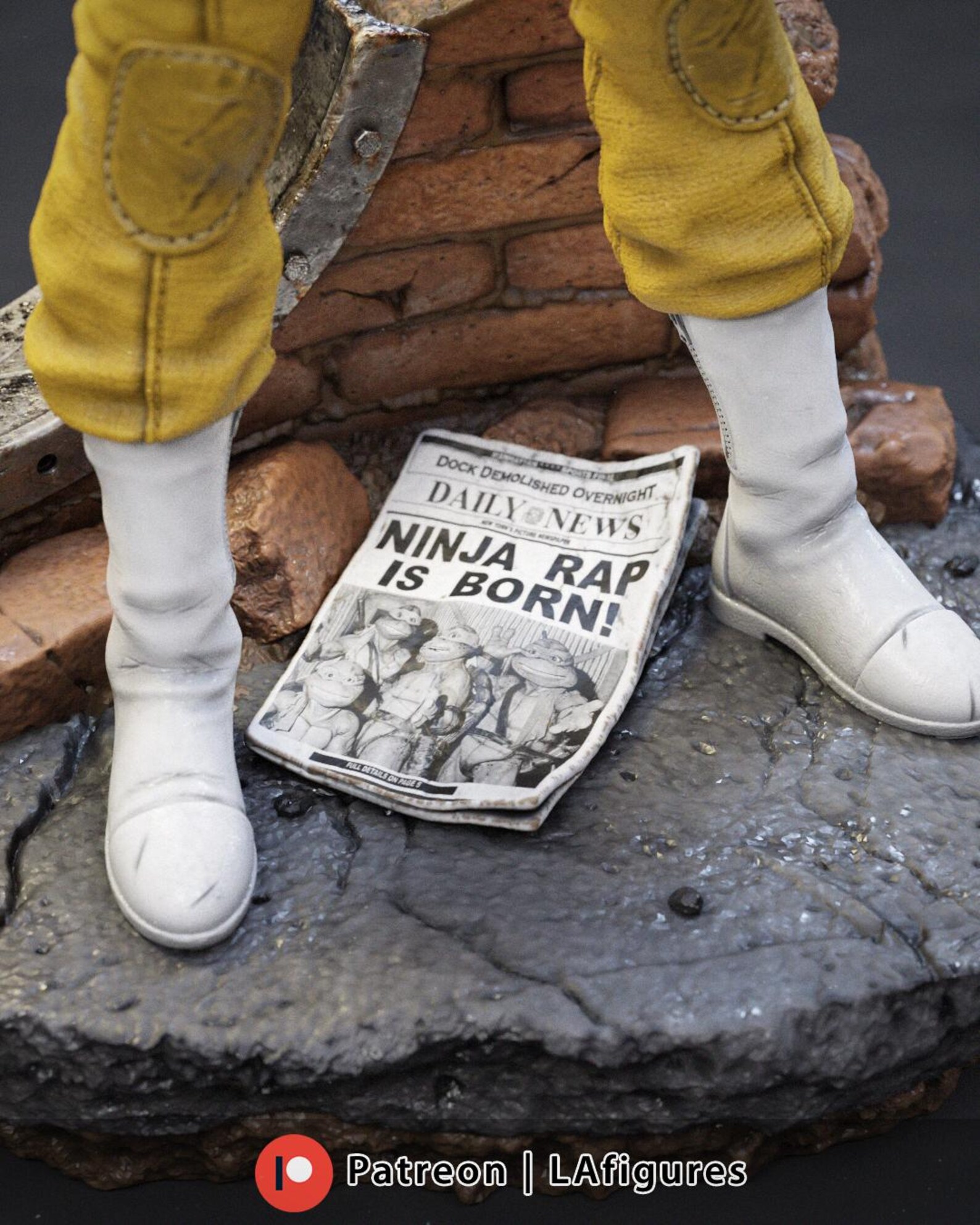 TMNT April O'neil 6” Tall 3D Printed Miniature - Tabletop RPG - Etsy