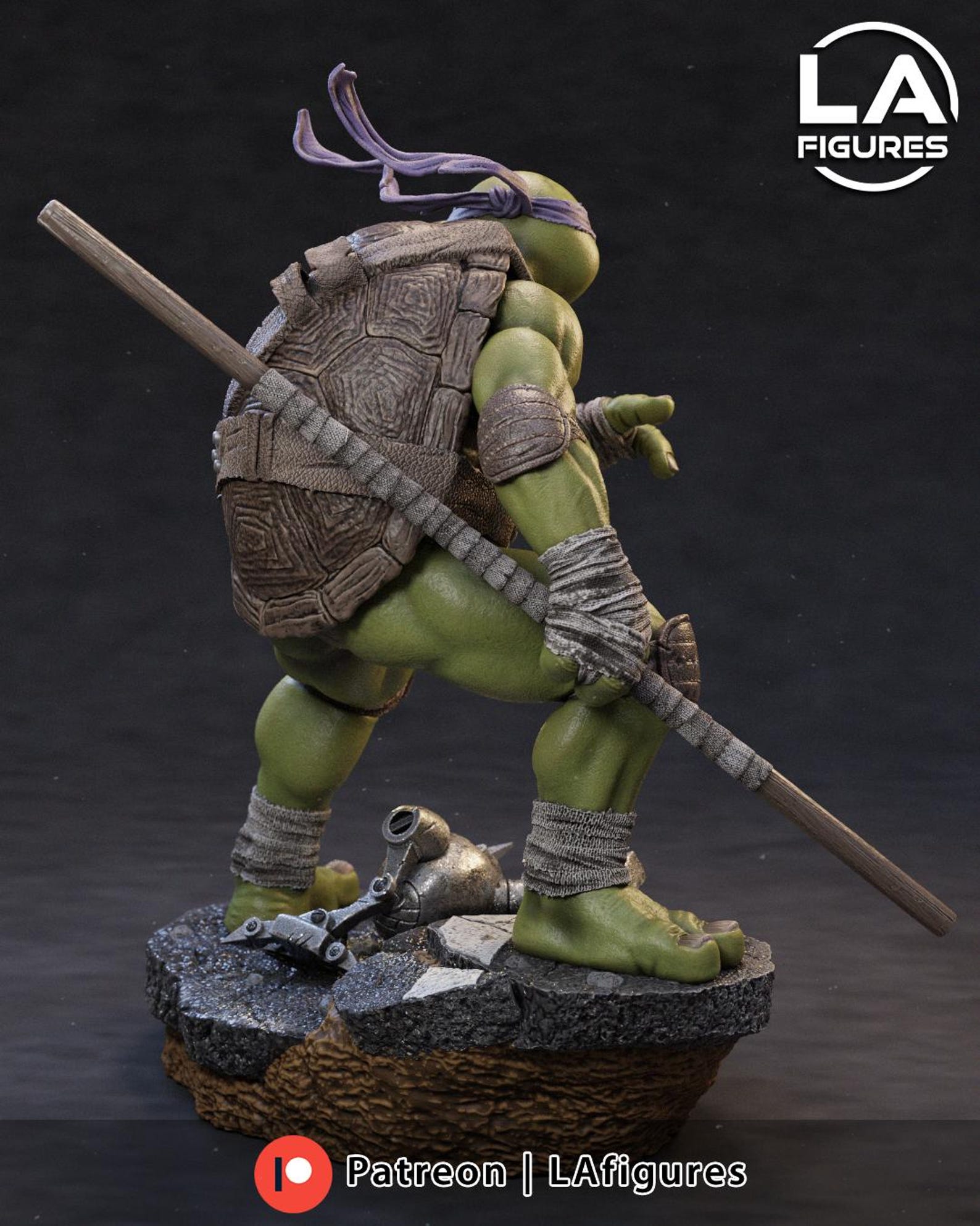 TMNT Donatello 6” Tall 3D Printed Miniature - Tabletop RPG - Etsy