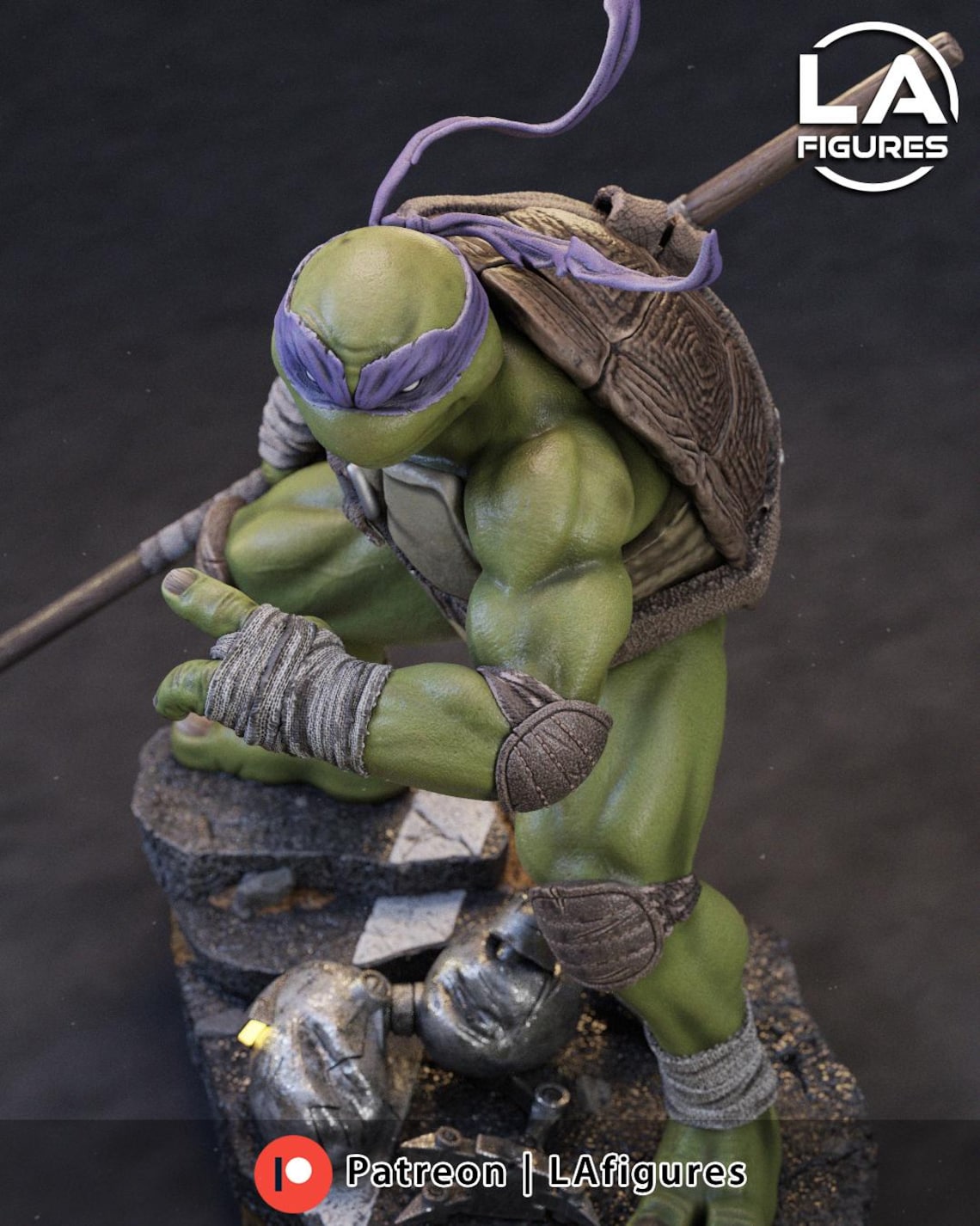 TMNT Donatello 6” Tall 3D Printed Miniature - Tabletop RPG - Etsy