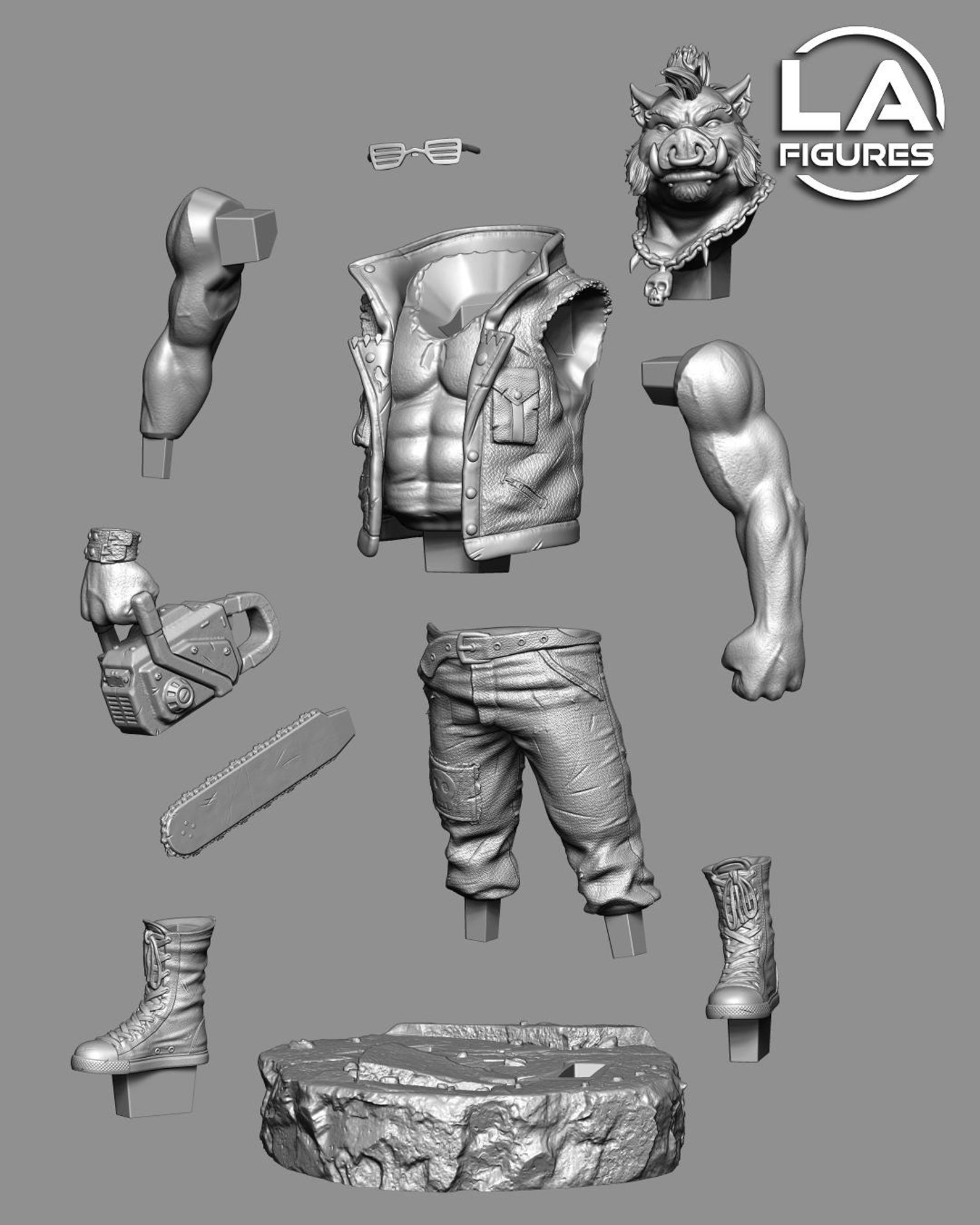 TMNT Bebop 6” Tall 3D Printed Miniature - Tabletop RPG - Etsy