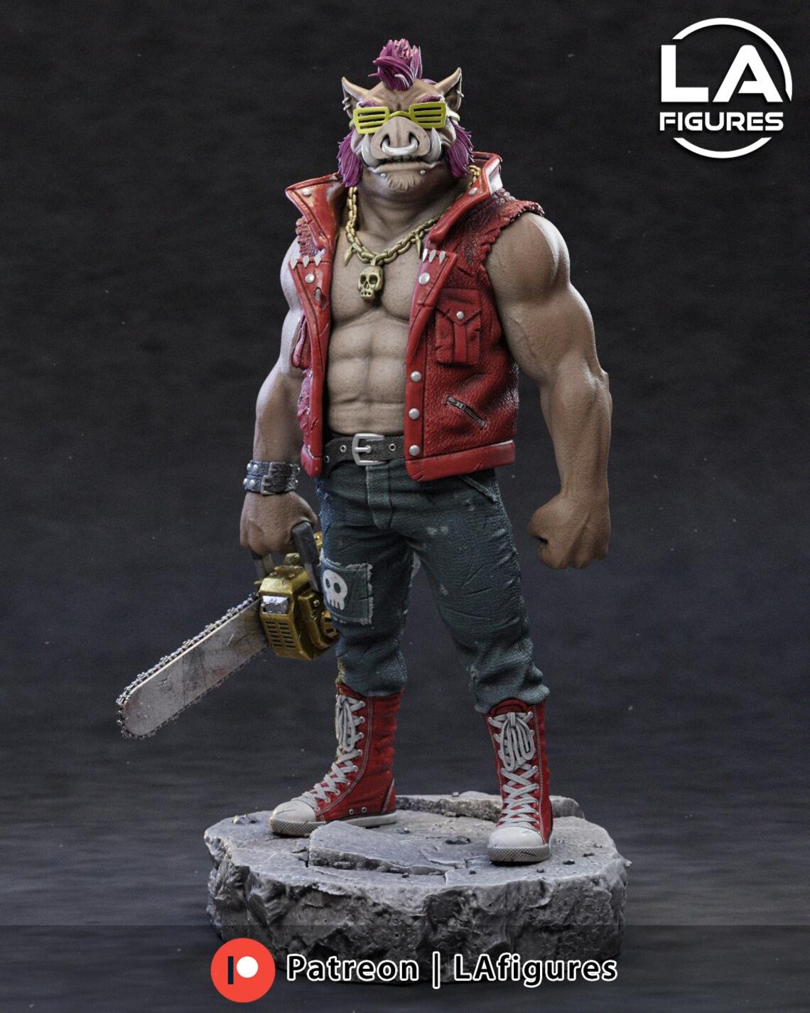 TMNT Bebop 6” Tall 3D Printed Miniature - Tabletop RPG - Etsy