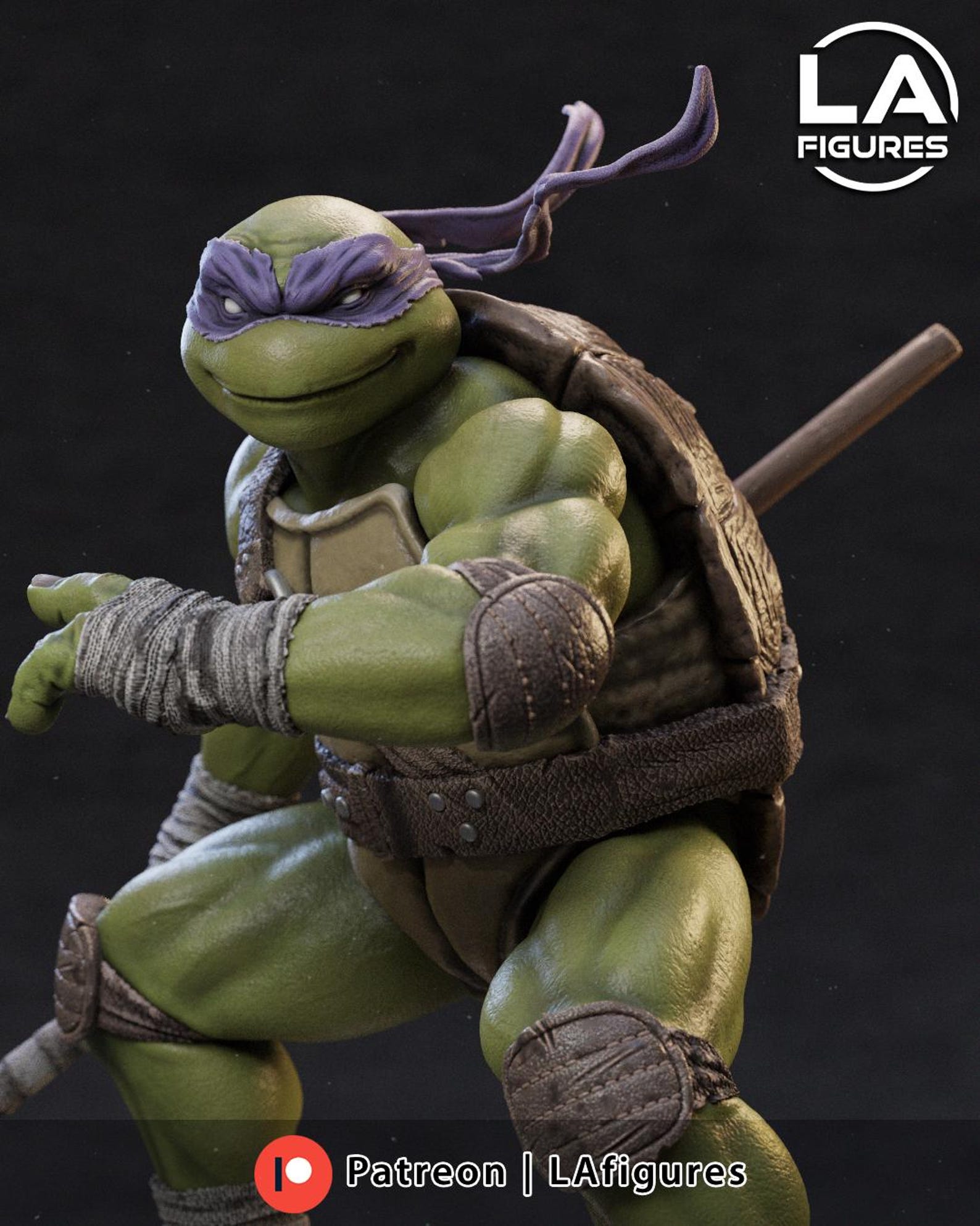 TMNT Donatello 6” Tall 3D Printed Miniature - Tabletop RPG - Etsy