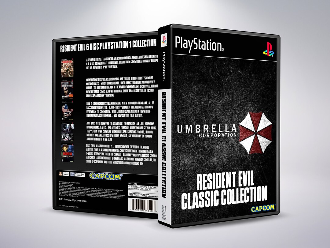 Sony Playstation 1 Custom Resident Evil Classic Collection - Etsy UK