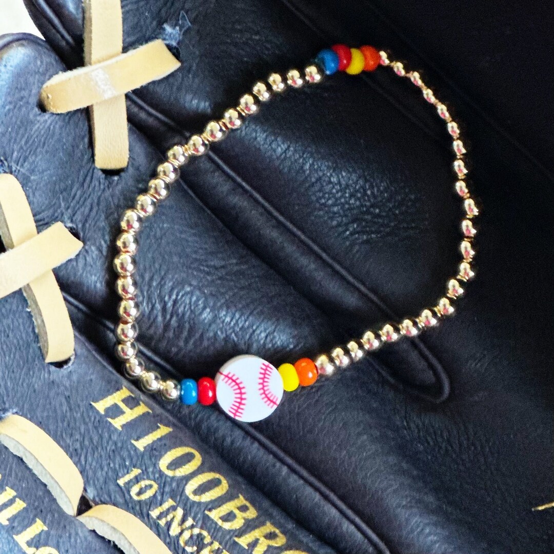 Astros Baseball Gold Bracelet - Etsy