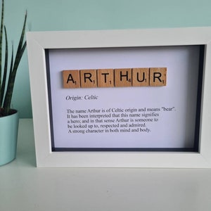 Name Meaning Frame, Name Origin Frame, New Baby Gift, Family, Friends ...