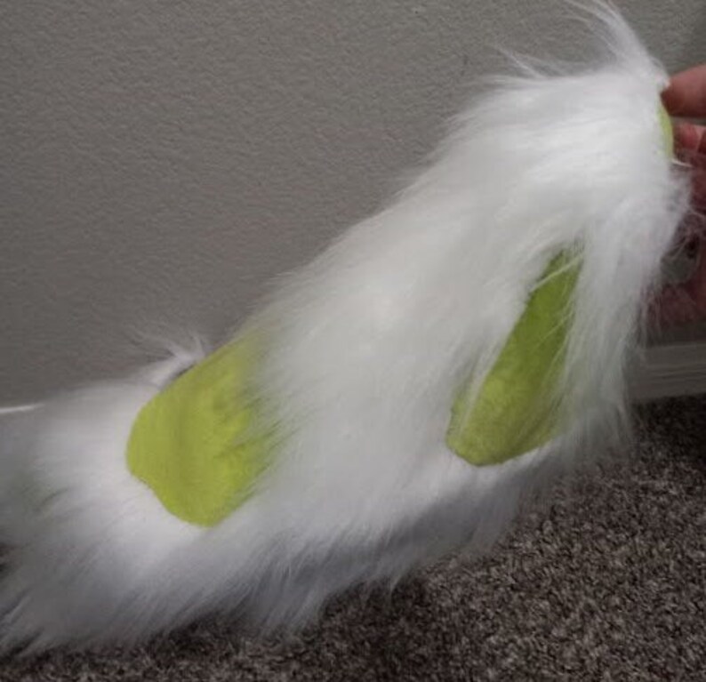 Plant/green Spotted Dalmatian Fursuit Tail - Etsy