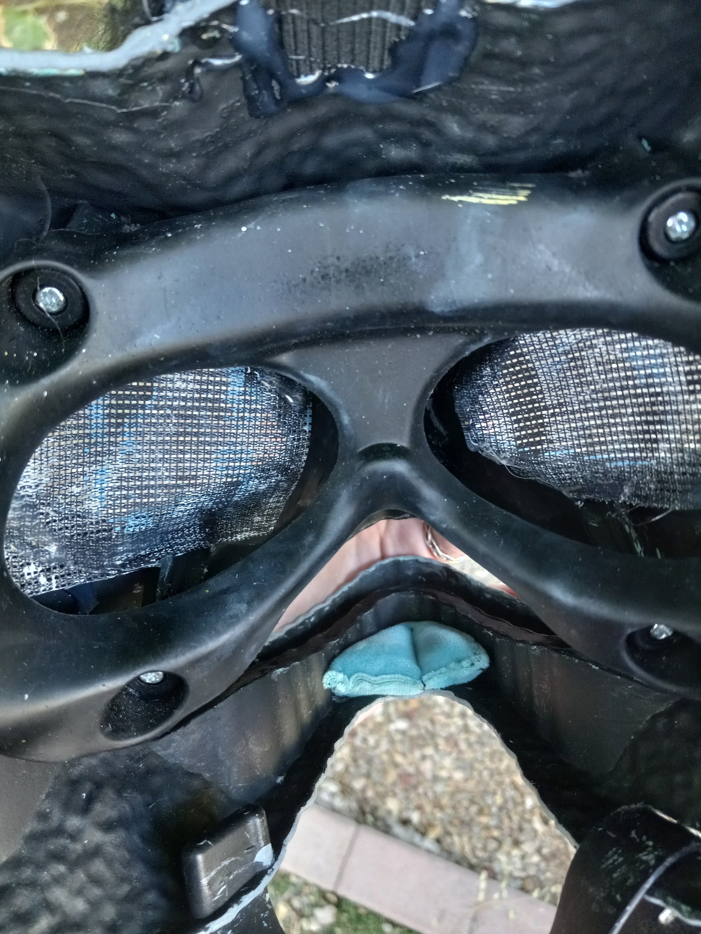 Blue and Grey Raptor Dino Mask - Etsy