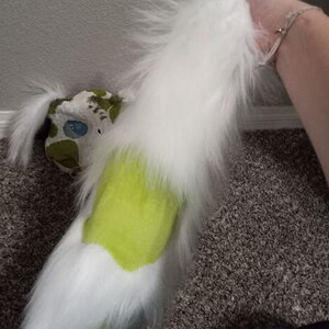Plant/green Spotted Dalmatian Fursuit Tail - Etsy