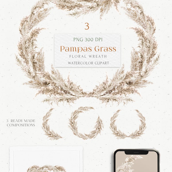 Pampas Wreath - Etsy