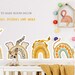 Boho Rainbow Baby Animals Clipart Set. Vector African - Etsy