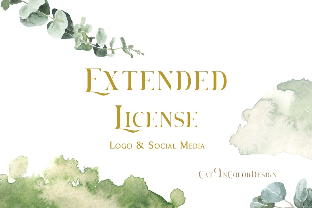 Extended License: Logo & Social Media From Catincolordesign. Commercial ...