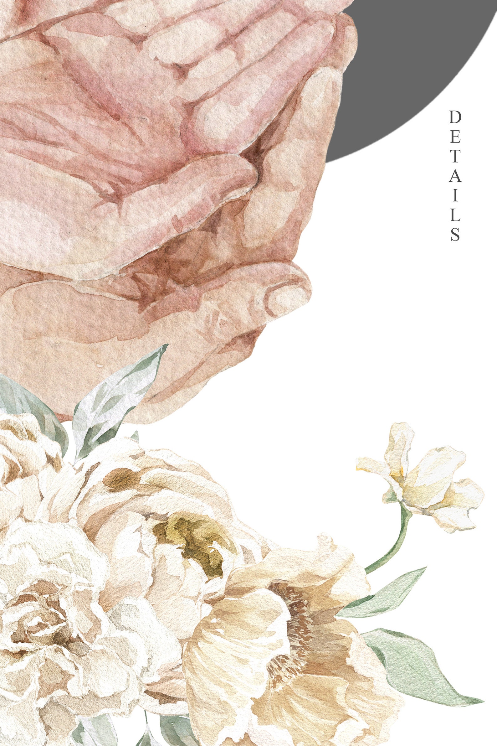 Watercolor Family Hands Clipart: Baby and Mom, Father. Love Couple ...