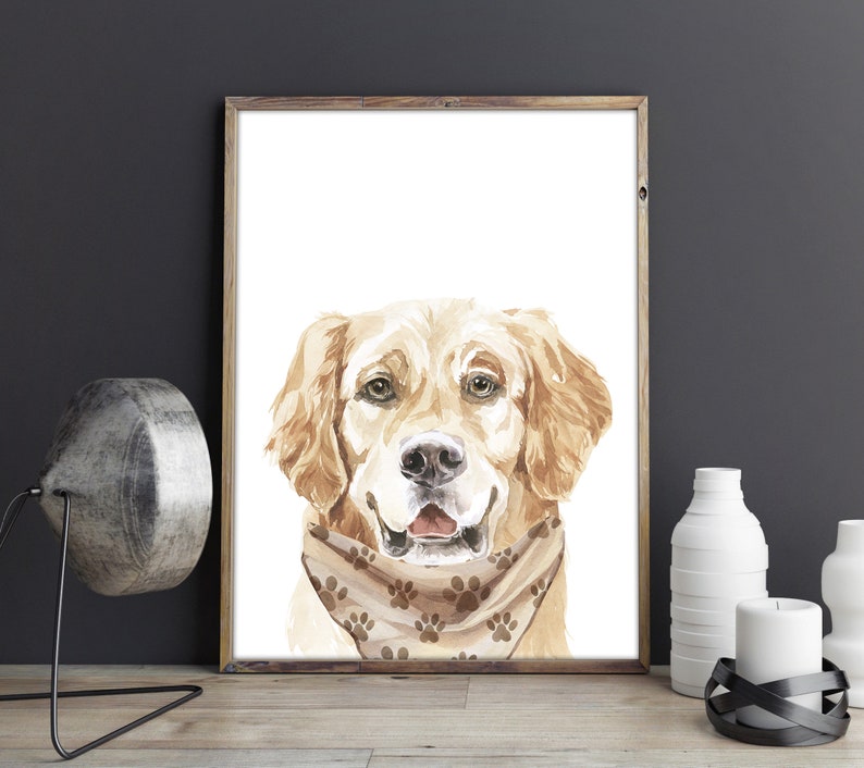 Golden Retriever Watercolor clipart set. Dog lovers gift | Etsy