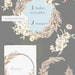 Boho Pampas Grass Wreath Frame Watercolor Clipart Set. Neutral - Etsy
