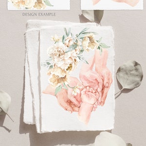 Watercolor Family Hands Clipart: Baby and Mom, Father. Love Couple ...