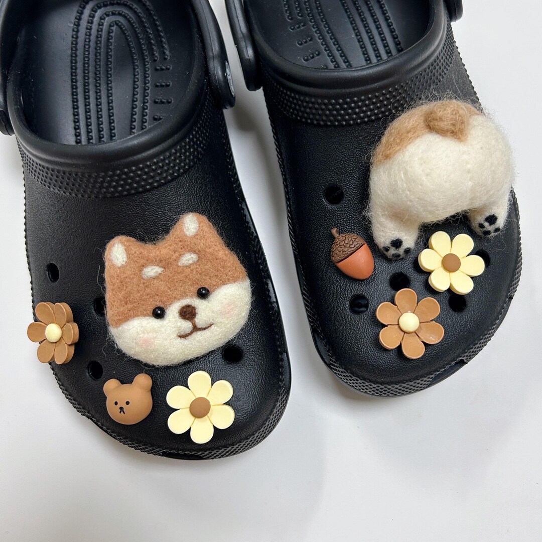 Cute Puppy Dog Shoes Charm Set Croc Charms Welsh Corgi Hips Adorable ...