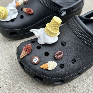 Cute Dropped Ice Cream Shoe Charms Set for Crocs Charm Clogs Shoes ...