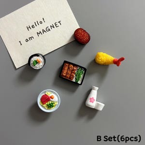 Japanese Food Fridge Magnet Set - Sushi, Ramen, Bento, Onigiri - Etsy