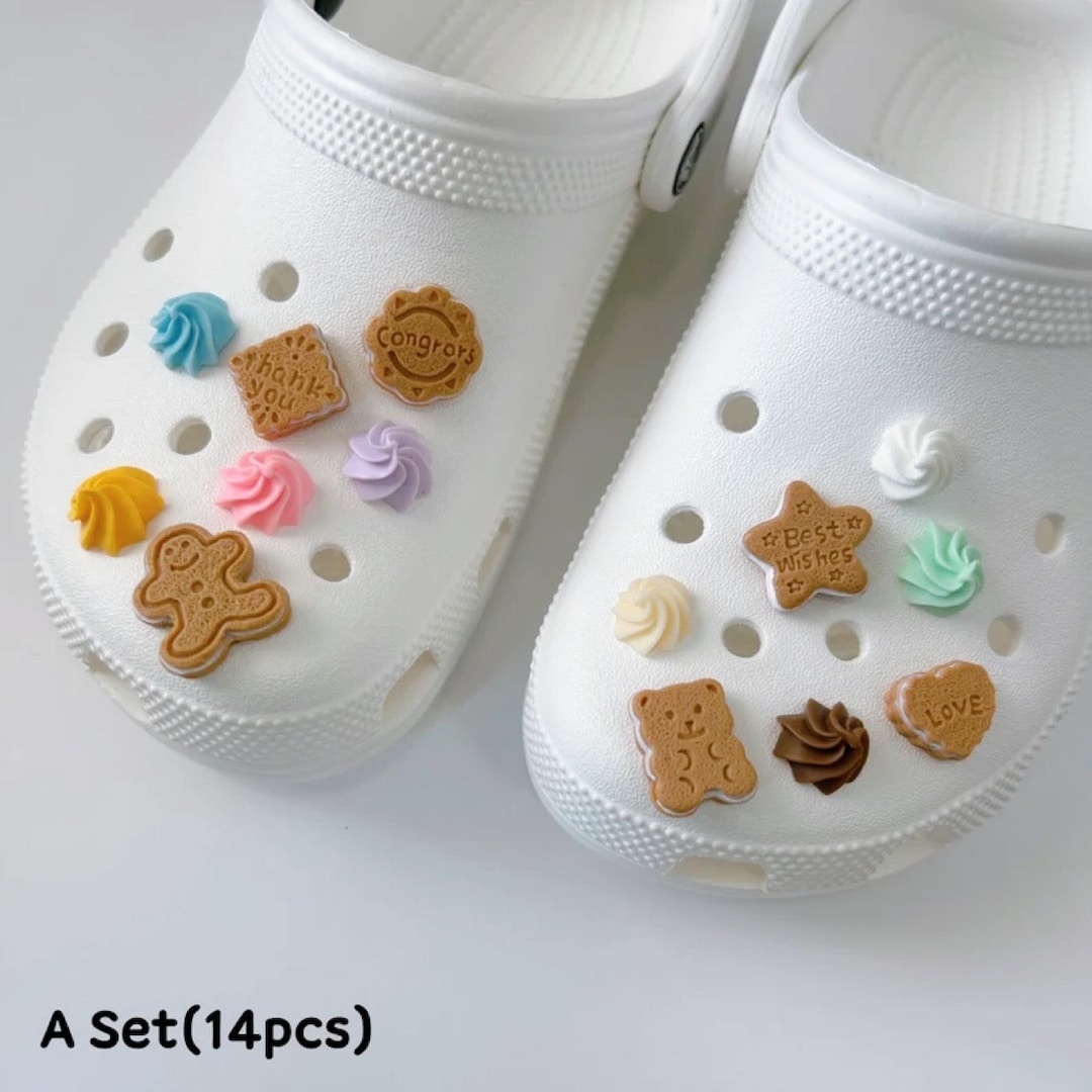 Cookie and Pretzel Croc Charms Set - Etsy