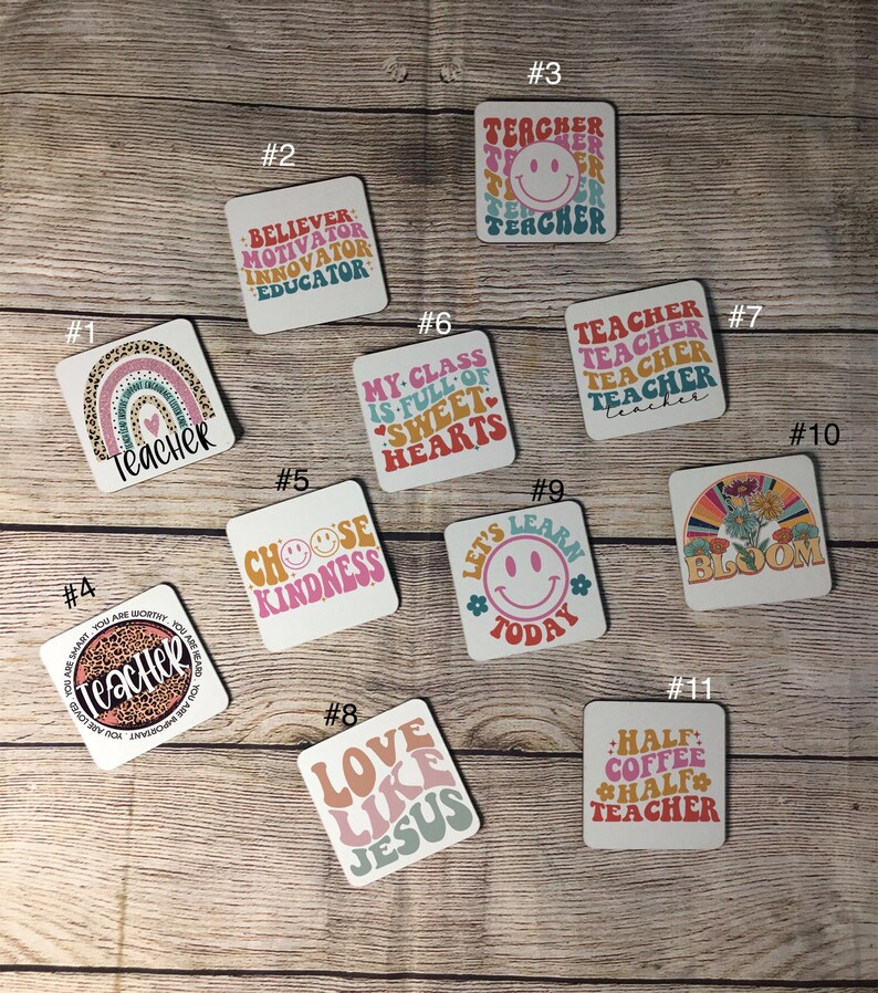 Teacher Inspirational Magnets, Teacher Appreciation Gift, Teacher Week ...