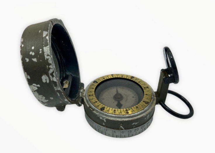 Antique US Forces Green M-1938 Lensatic Compass in a Wooden - Etsy