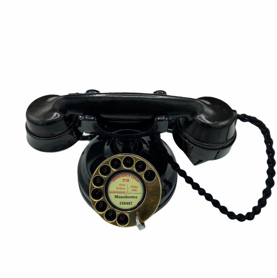 1930's Style Bakelite Handset Cradle Telephone - Etsy