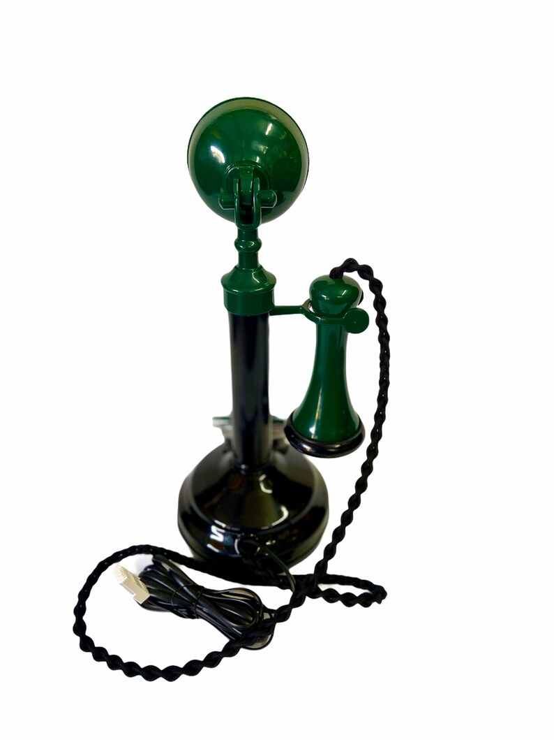Red and Black or Green and Black 1920's Style Candlestick Telephone - Etsy