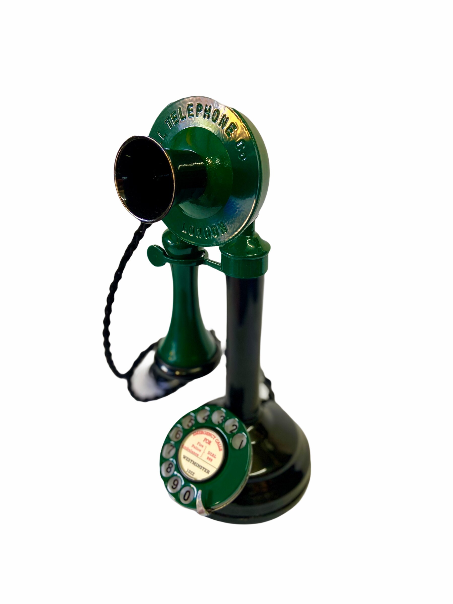 Red and Black or Green and Black 1920's Style Candlestick Telephone - Etsy