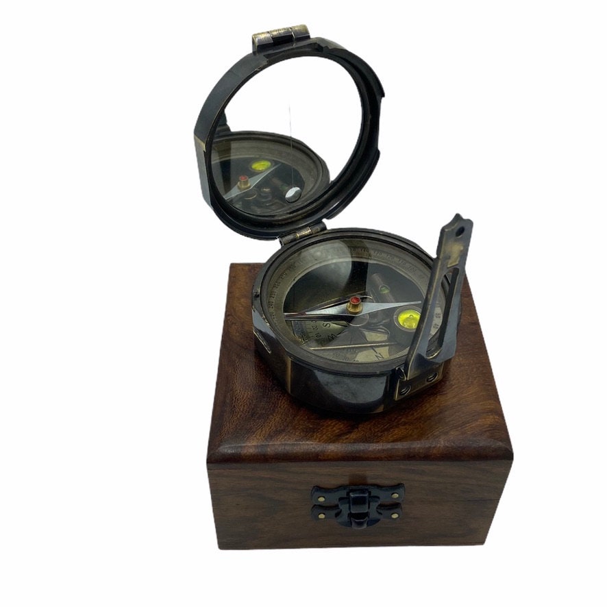 3 Brunton Style Pocket Transit Surveying or Geology Compass in a Box ...