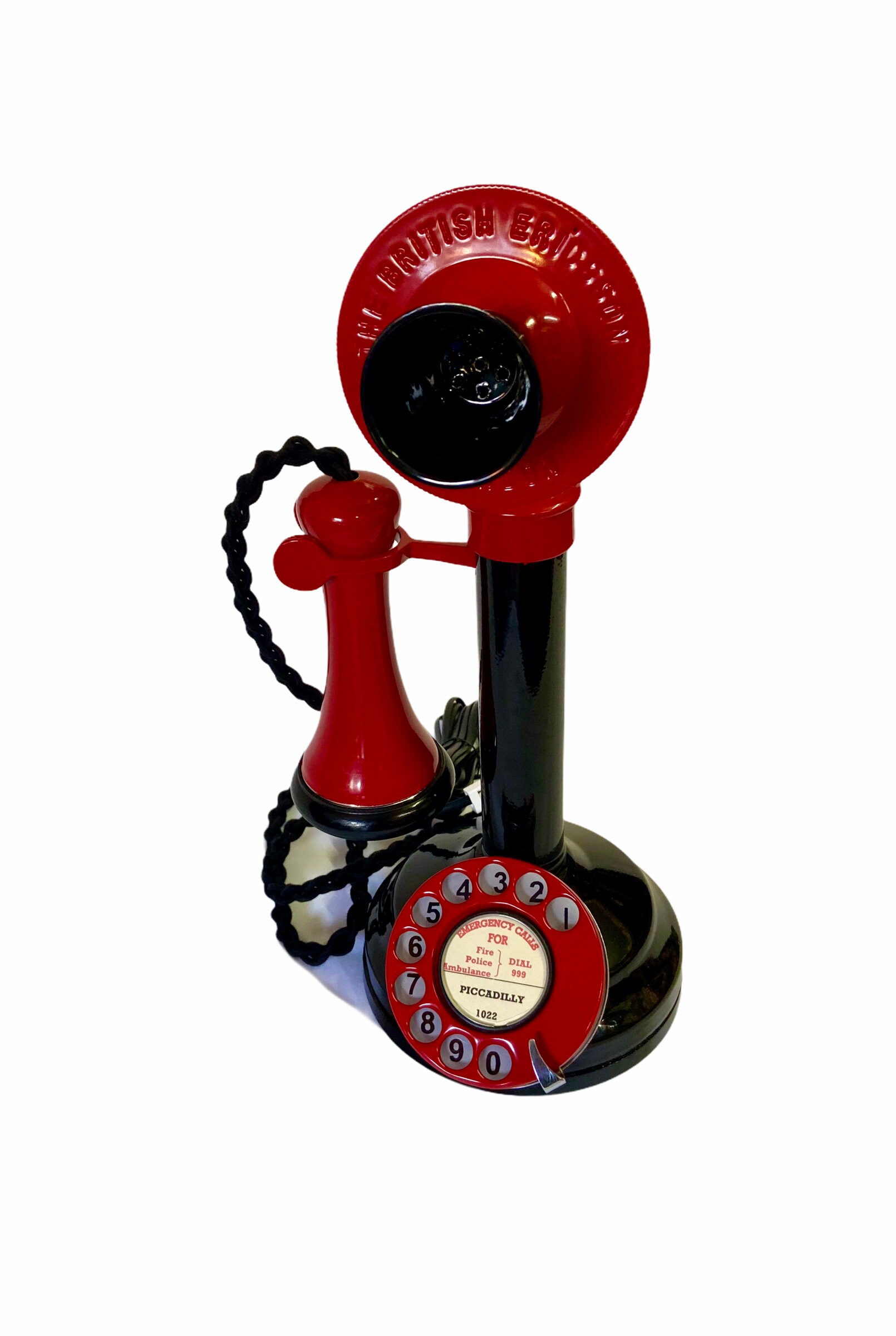 Red and Black or Green and Black 1920's Style Candlestick Telephone - Etsy