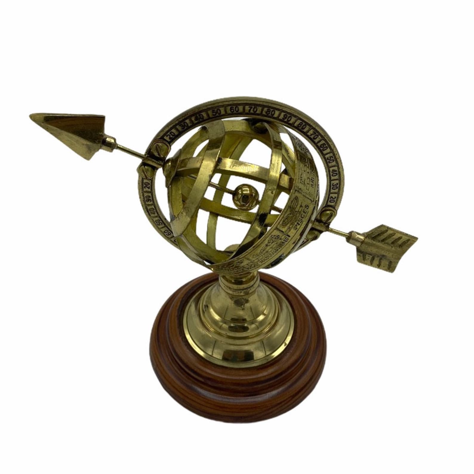 5" Brass ,bronze or Chrome Celestial Spherical Astrolabe or Armillary ...