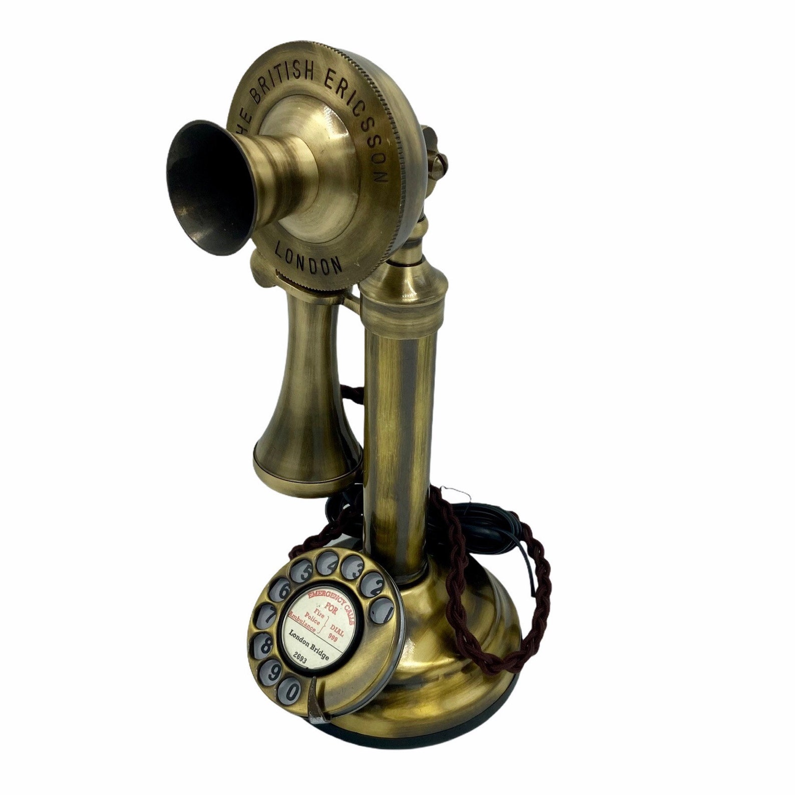 Brushed & Black 1920's Style Candlestick Telephone ( 3 Versions ) - Etsy