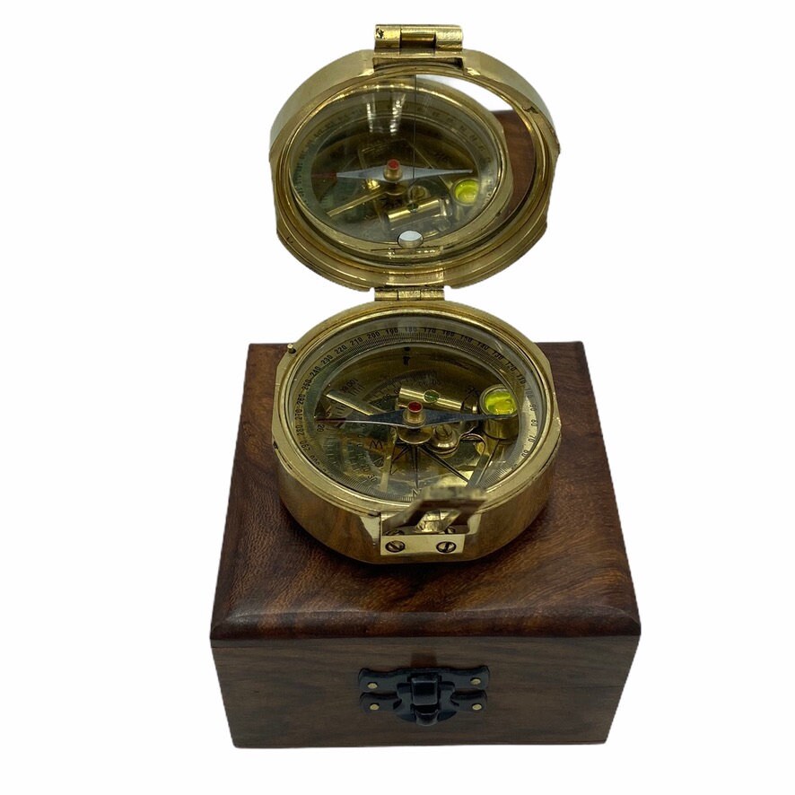 3 Brunton Style Pocket Transit Surveying or Geology Compass in a Box ...